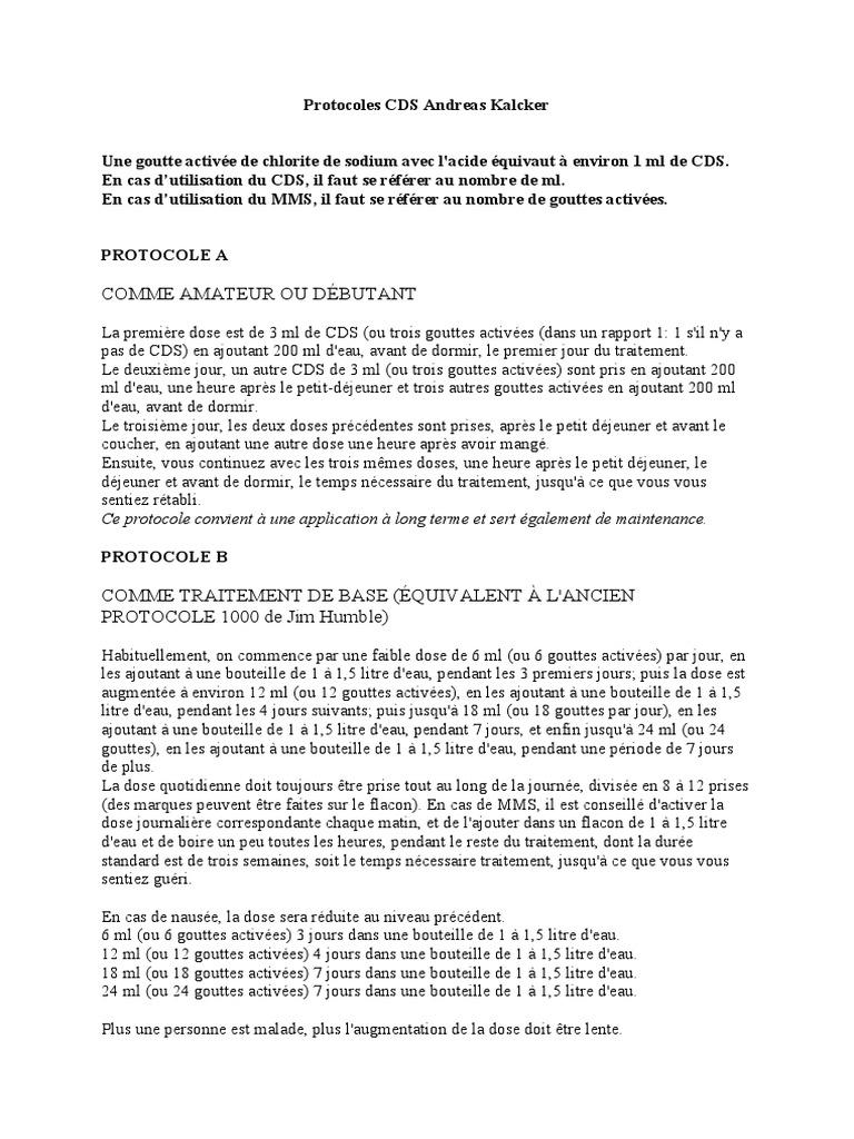Protocoles en Français | PDF | Bien-être
