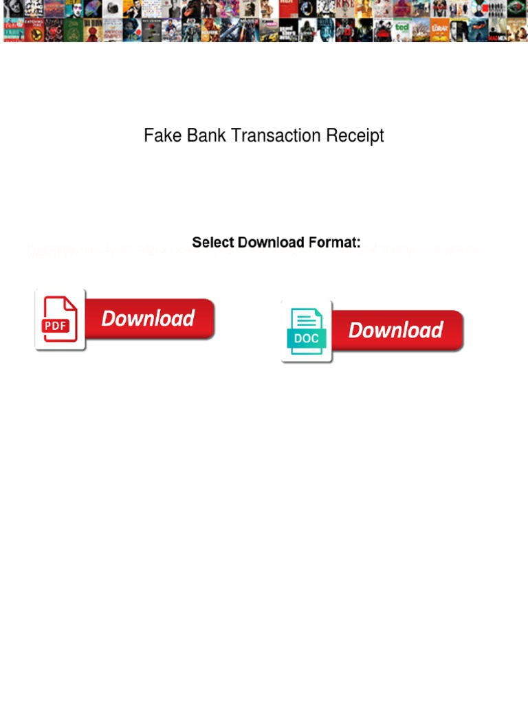 Creating Fake Bank Transaction Receipts | PDF | Receipt | Credit Card