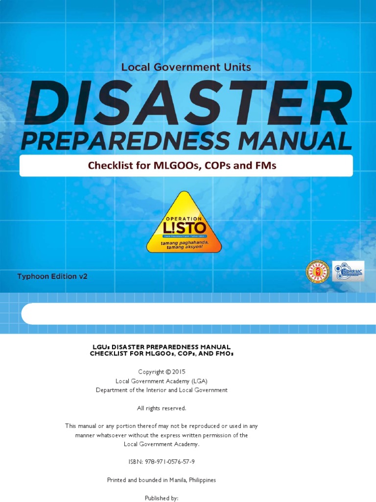 Listo - Checklist Manual For MLGOOs, COP and FMs | PDF