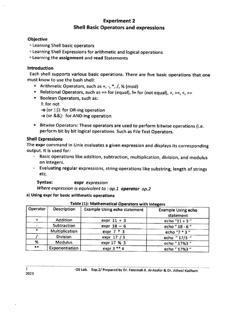 OS Lab. Exp.2 | PDF