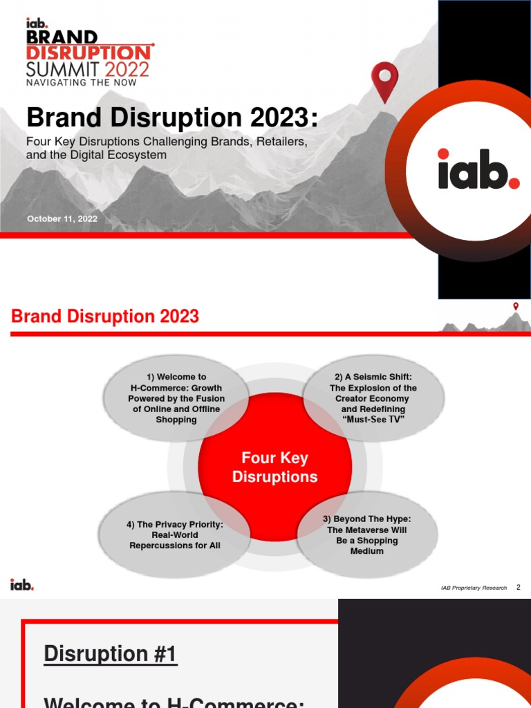 IAB Brand Disruption Report 2023 | PDF | E Commerce | Retailing