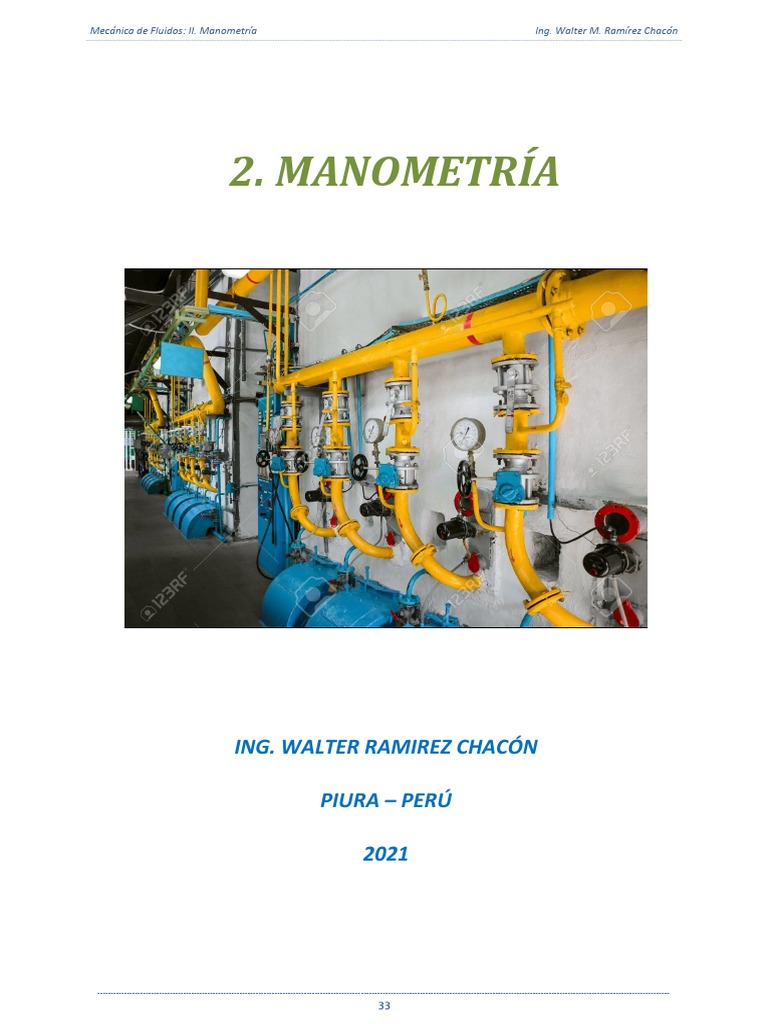 Manometría | PDF | Presión | Gases