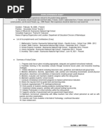 Experience Work Sheet Sample | PDF | Classroom | Teachers