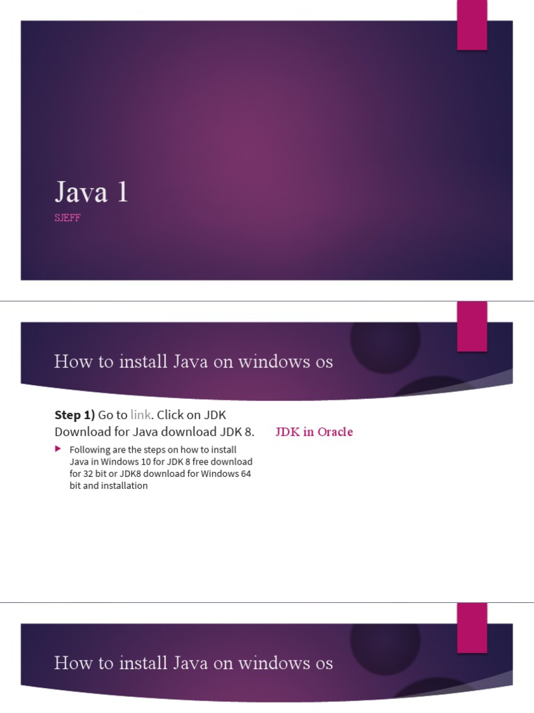 How To Install Java | Download Free PDF | Java (Programming Language) | Java Version History