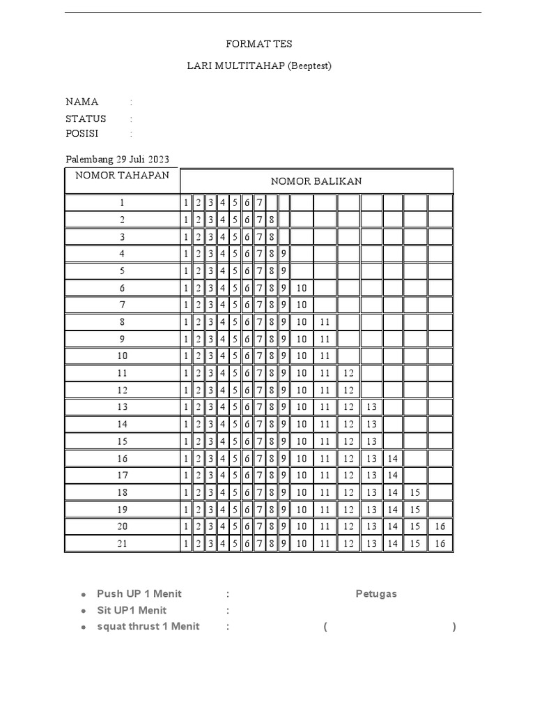 421275681-Format-Penilaian-Bleef-Test | PDF