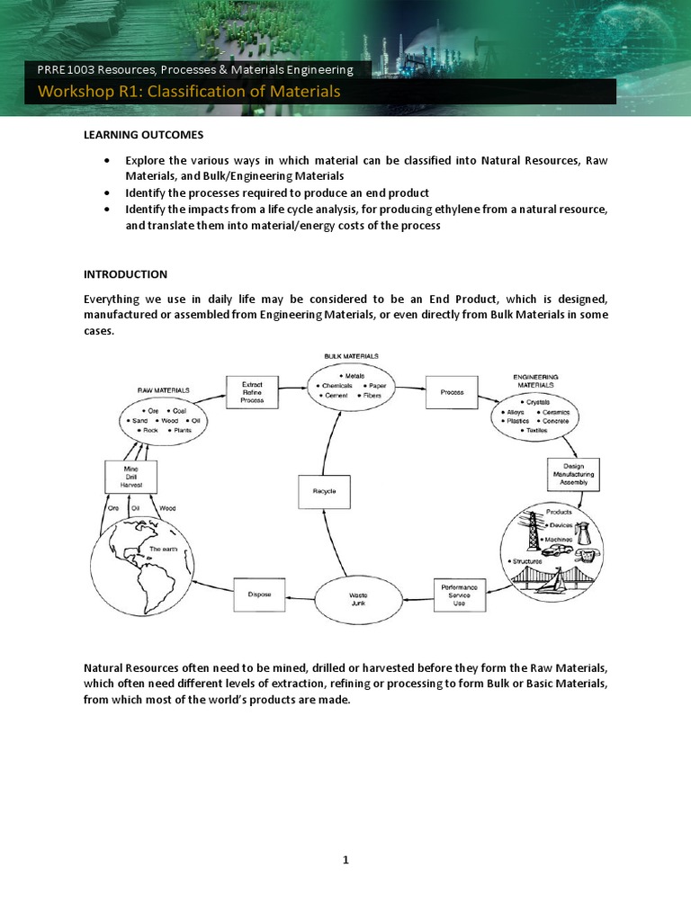 Workshop 2 - Material Classification | Download Free PDF | Graphite ...
