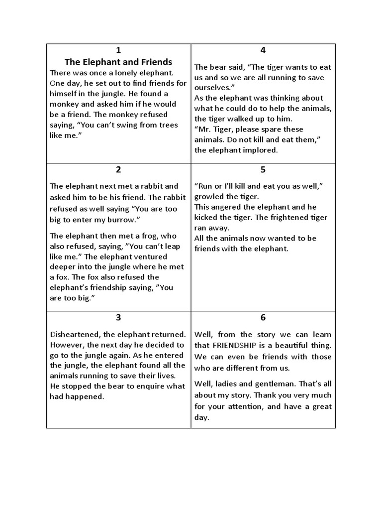 The Elephant and Friends | PDF