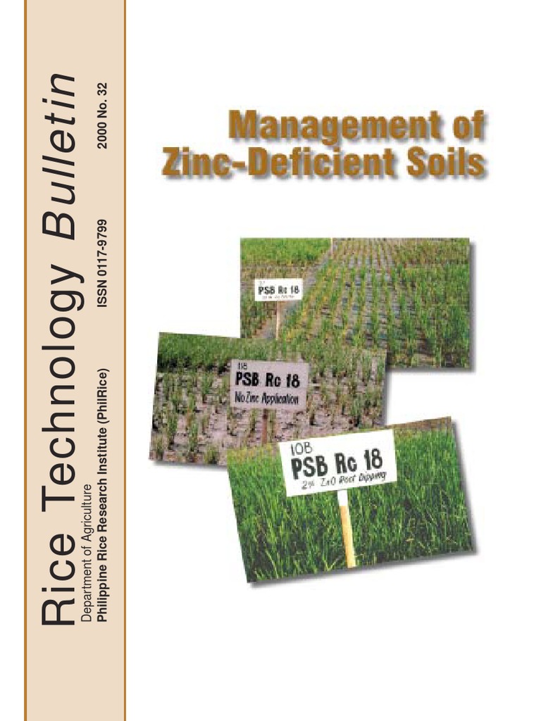 Management of Zinc Deficient Soils | PDF | Soil | Zinc