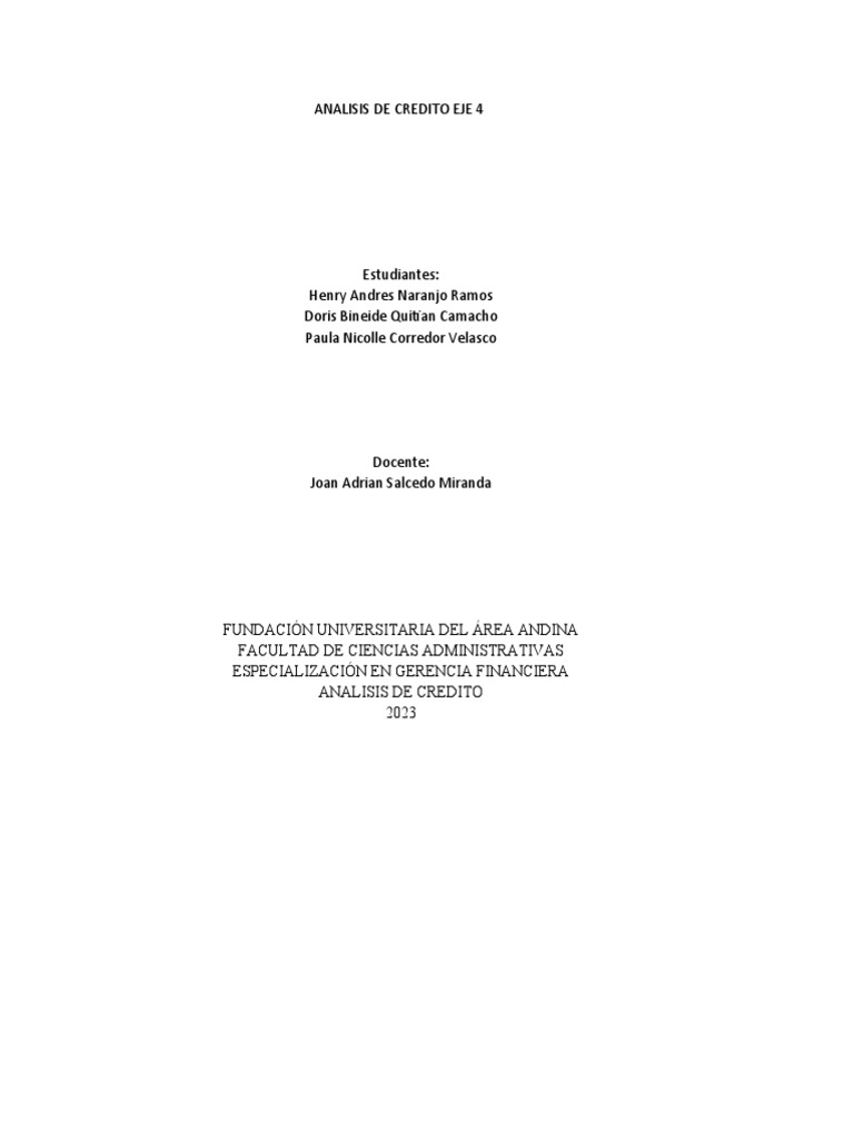 Actividad Eje 4 Final | PDF | Sistema de informacion | Bancos
