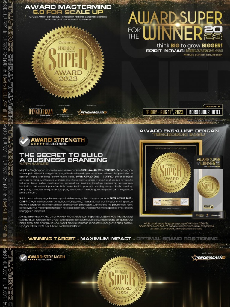Certified - Super Award 2023 | PDF
