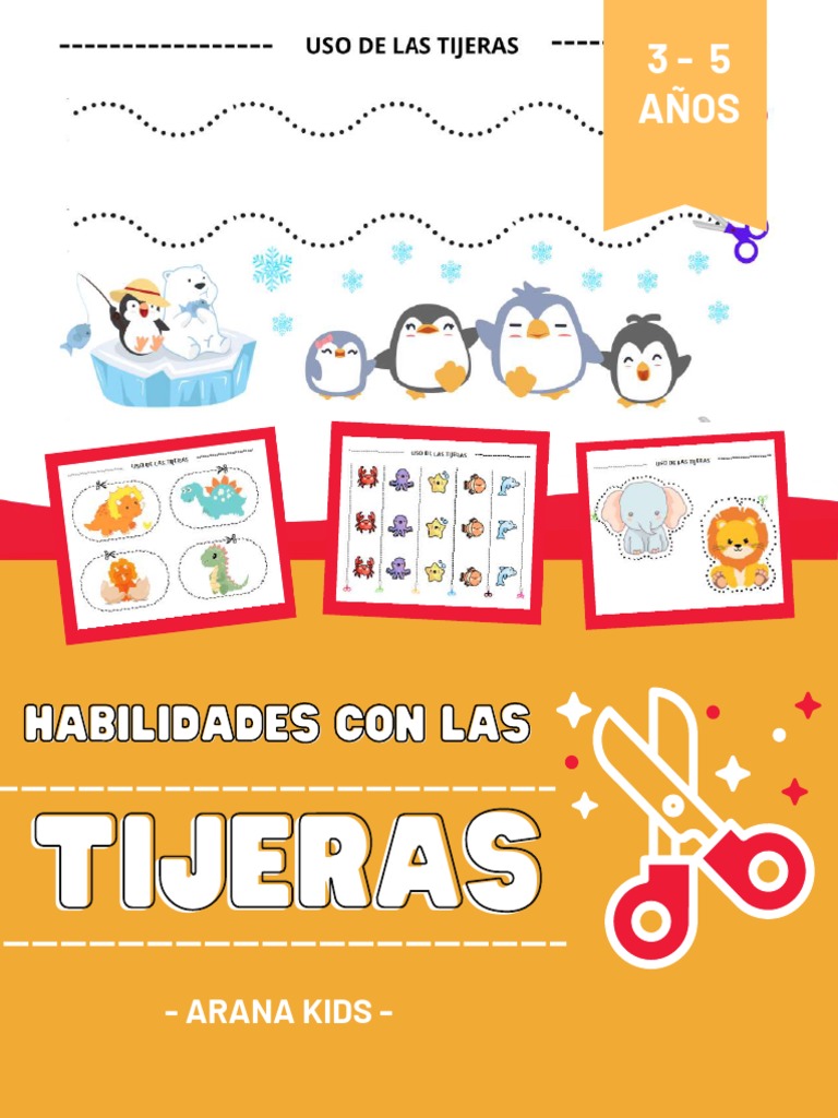 Actividades de Motricidad Fina con Tijeras | PDF
