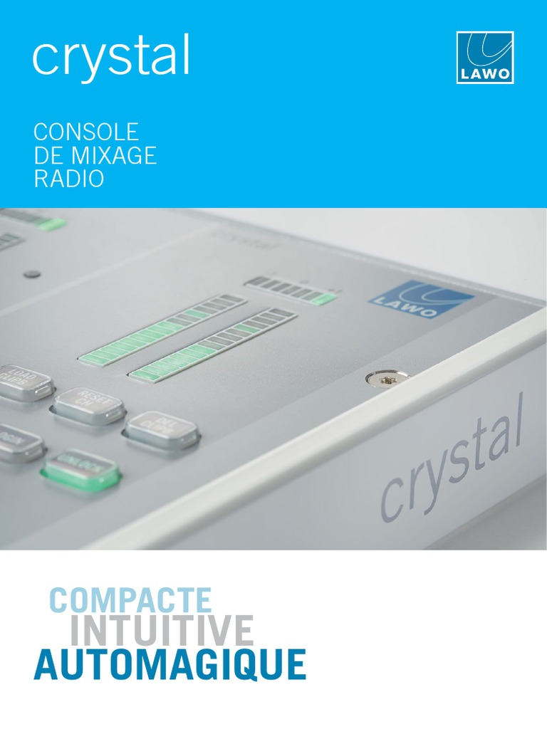 Console de mixage Crystal Lawo | PDF | Ethernet | Microphone