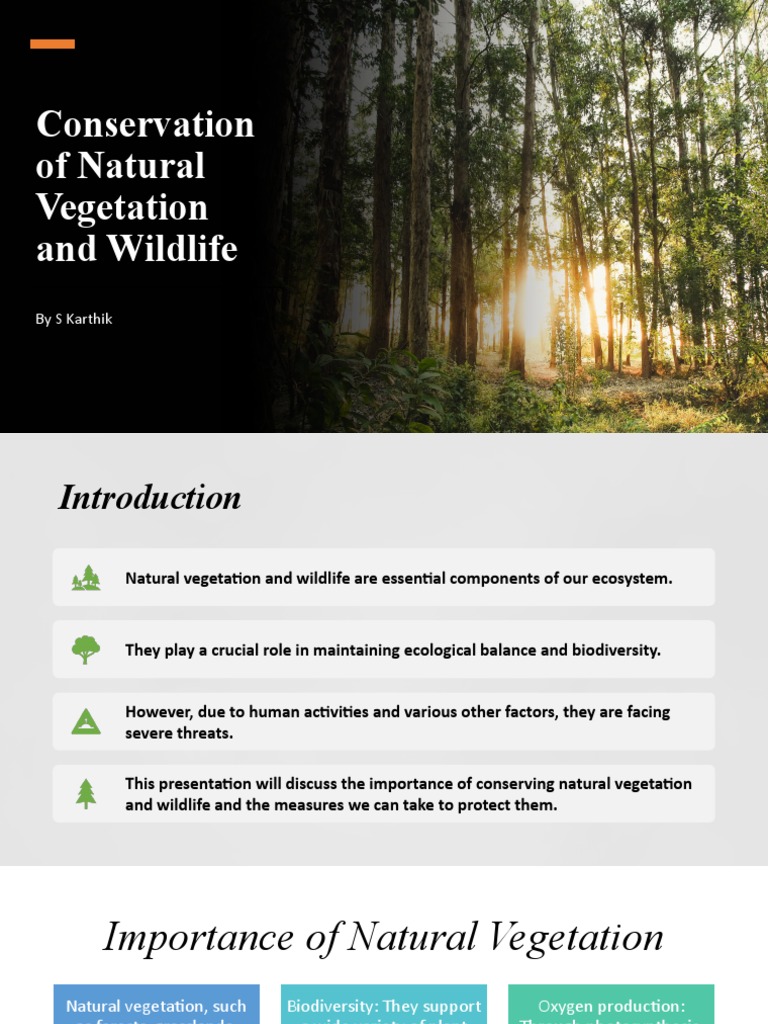 Conservation of Natural Vegetation & Wildlife | PDF | Invasive Species ...