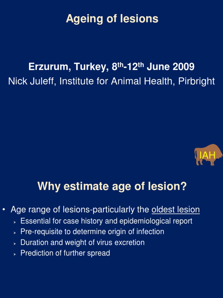 Ageing of FMD Lesion | PDF | Wound Healing | Microbiology