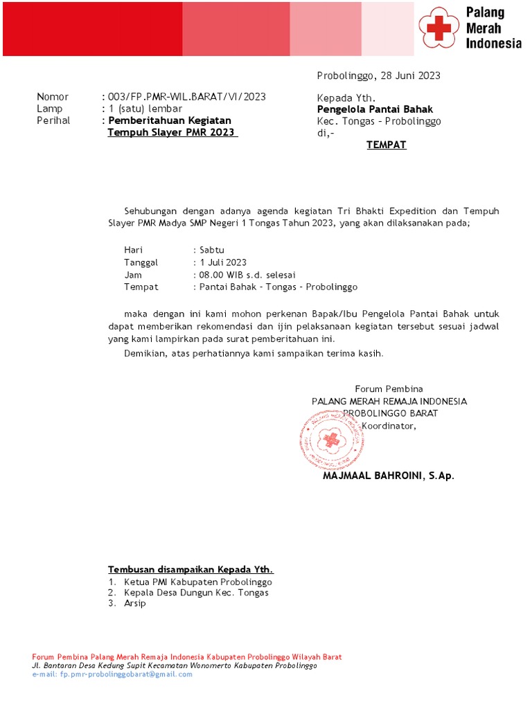 Pemberitahuan Tempuh Slayer - FP - PMR | PDF