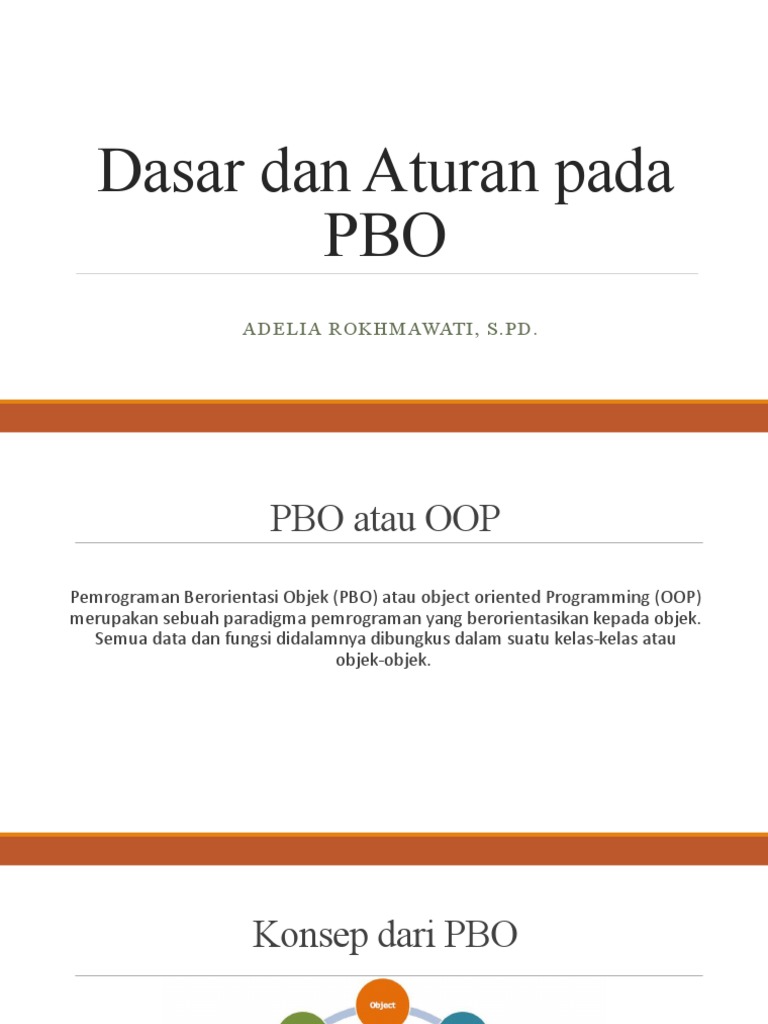Dasar Dan Aturan Pbo | PDF