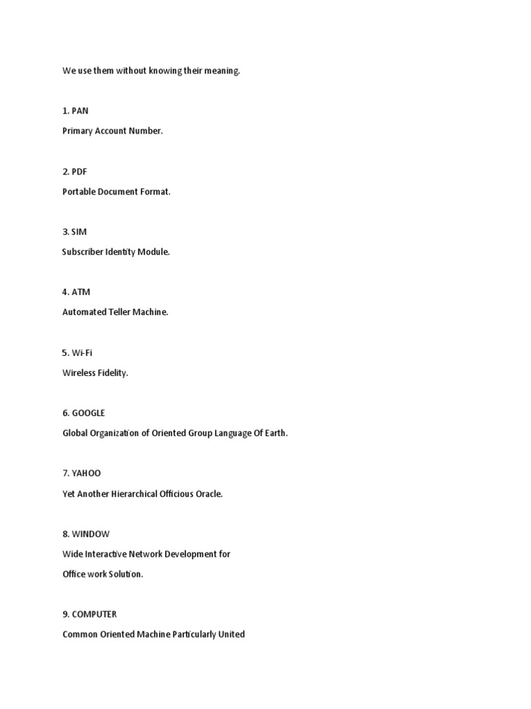 Words and Their Meaning | PDF