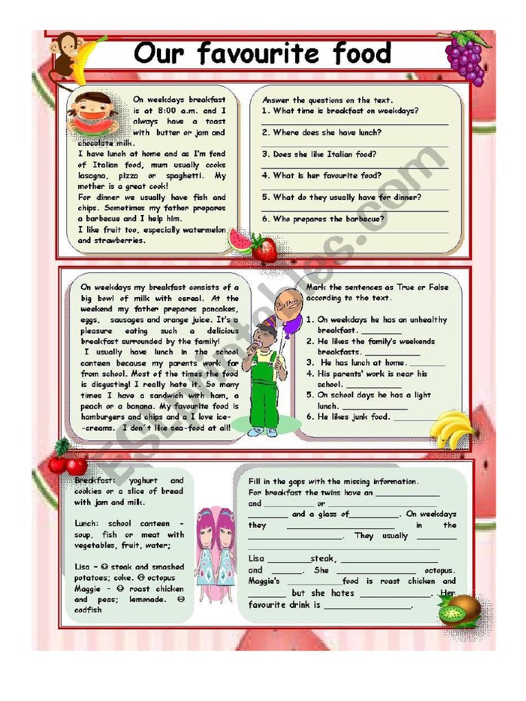A2 Reading Practice #1 | PDF