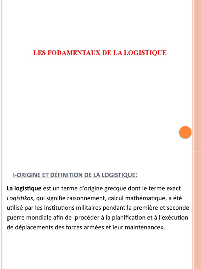 Fondamentaux Logistique | PDF | Logistique | Assurance