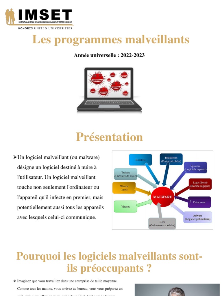 Les Programme Malveillants | PDF | Virus informatique | Logiciel ...