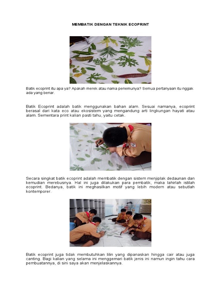 Batik Ecoprint | PDF | Griya & Taman
