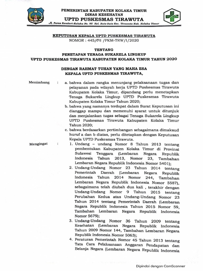 SK Sukarela 2020 | PDF