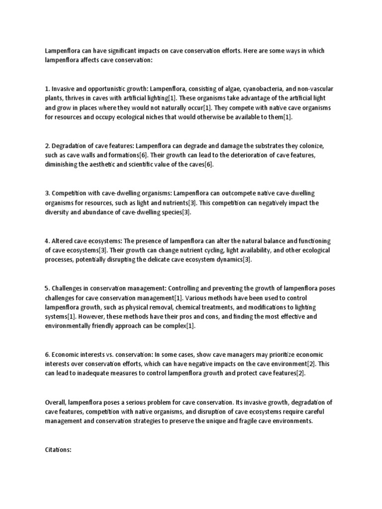 Lampenflora | PDF | Conservation Biology | Ecosystem