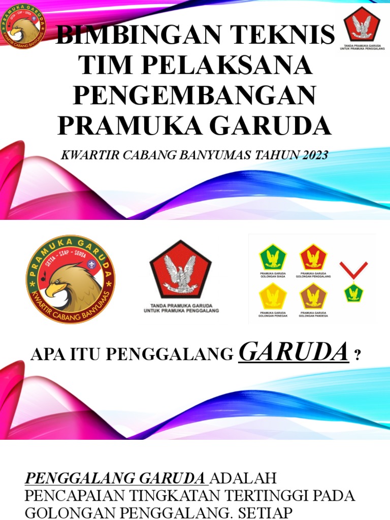 Bintek Pramuka Garuda Penggalang Kwarcab Banyumas 2023 | PDF