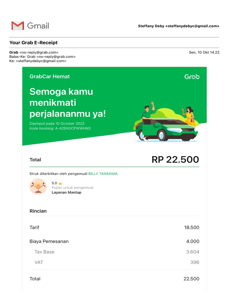 Your Grab E-Receipt | PDF