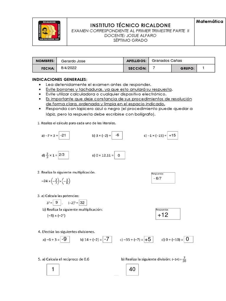 Instituto Técnico Ricaldone | PDF