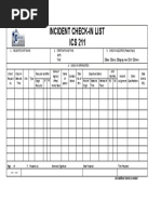 Incident Check-In List ICS 211: Date: Time | PDF