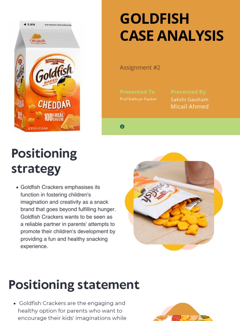 Goldfish Case Analysis | PDF | Brand | Market Segmentation