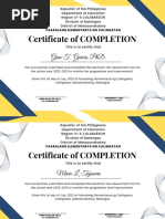 Certificate For ESAT | PDF