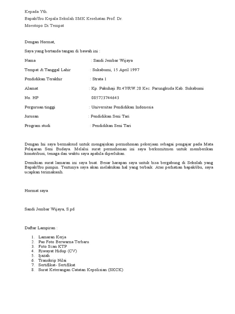 CV SANDI JW FIX | PDF
