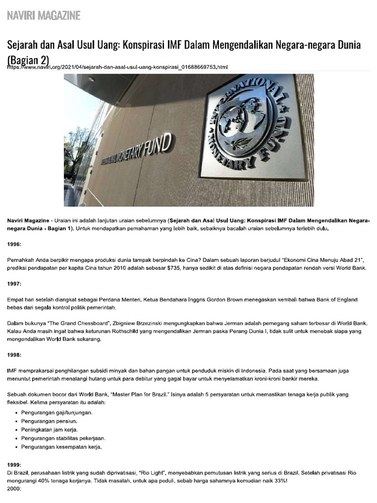 210420-Sejarah Dan Asal Usul Uang - Konspirasi ... Ara Dunia (Bagian 2 ...