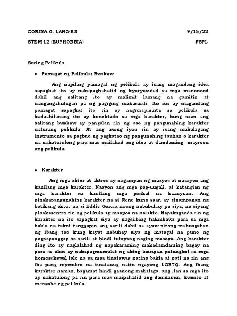 Suring Pelikula | PDF