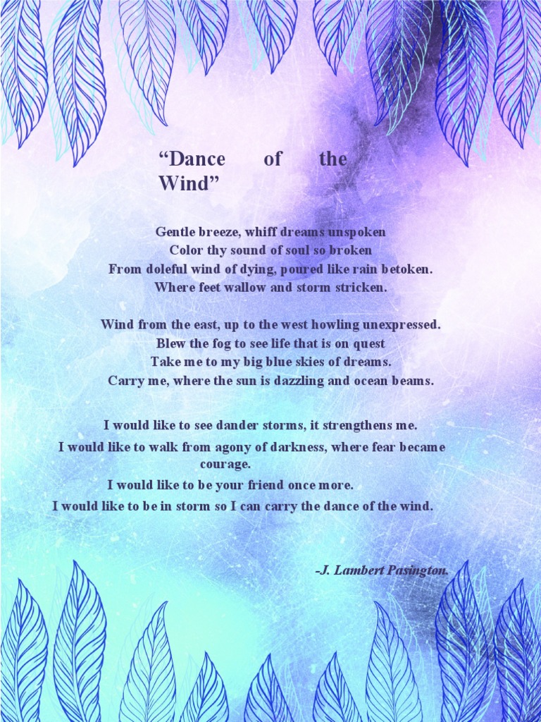 Dance of the Wind Poem | PDF | Religion & Spirituality