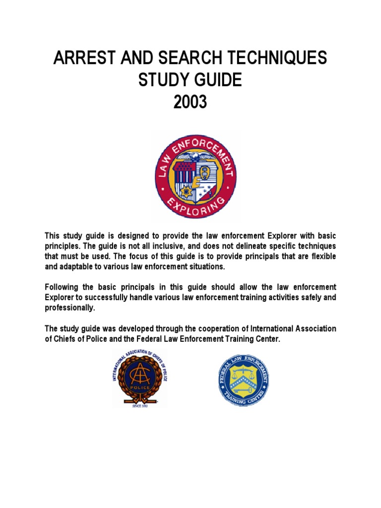 Arrest and Search Techniques Guide | PDF | Handcuffs | Police