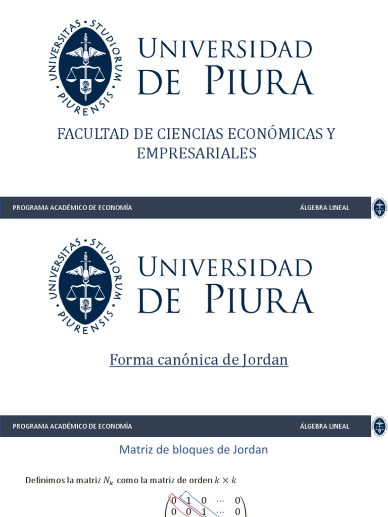 Forma Canónica de Jordan | PDF | Valores propios y vectores propios ...