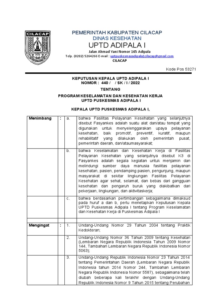 SK Program K3 PKM New | PDF
