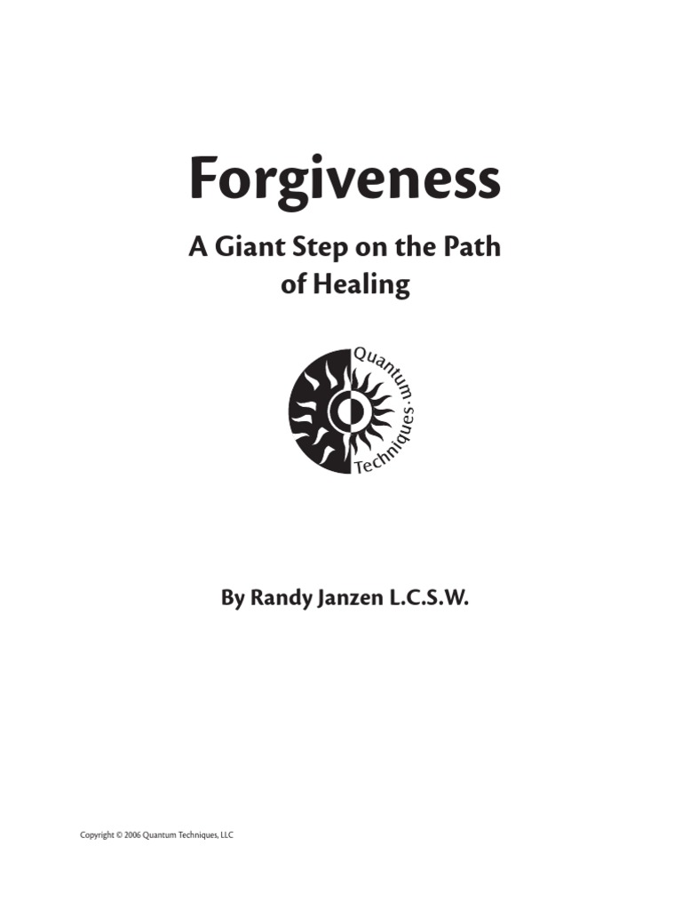 Forgiveness | PDF | Forgiveness | Anger