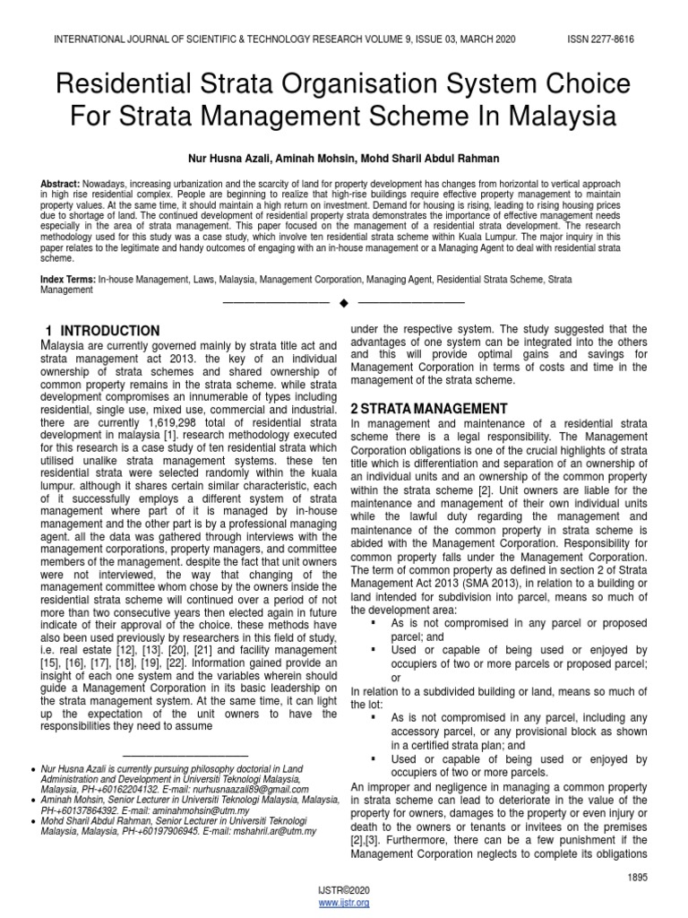 Strata Management Systems in Malaysia | PDF | Business | Technology ...