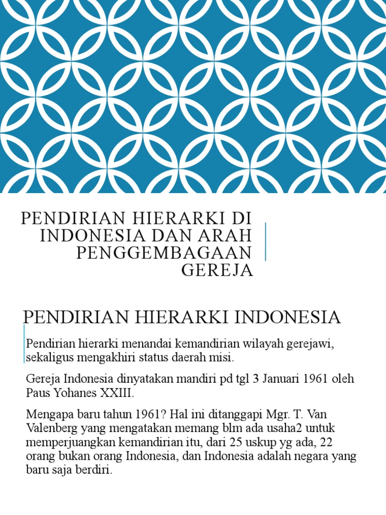 Sejarah Hierarki Gereja Katolik Indonesia | PDF | Ilmu Sosial