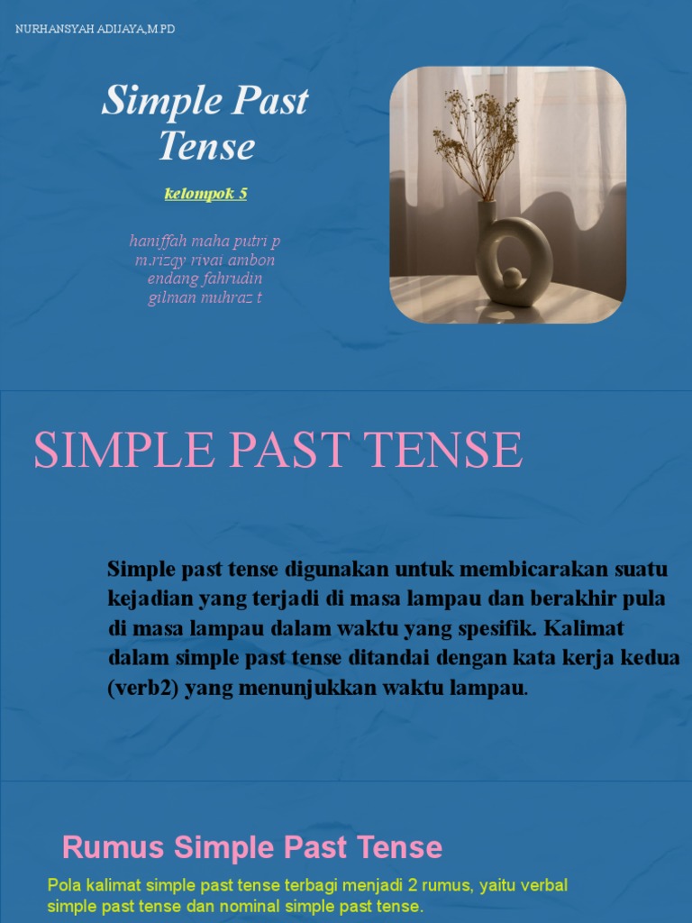 Past Simple Tense | PDF