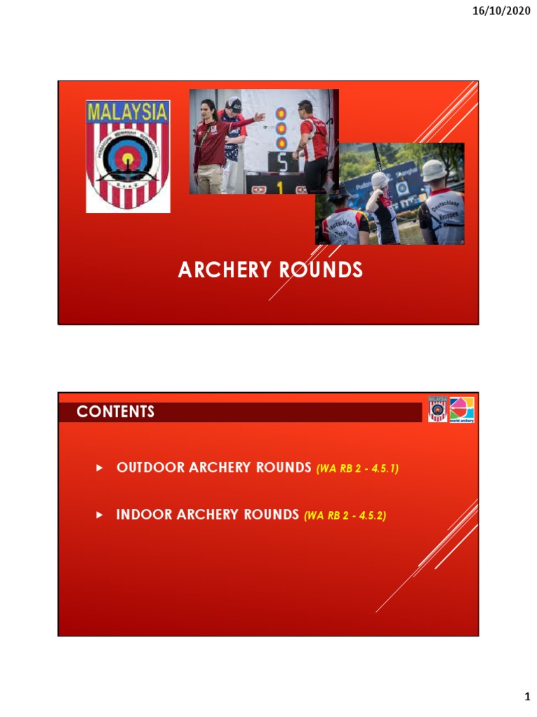 Archery Rounds | PDF