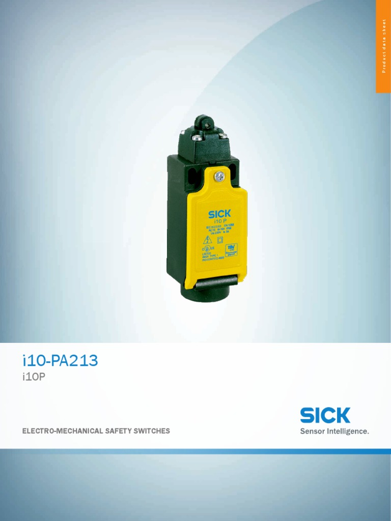 Datasheet i10-PA213 6025088 en | PDF | Switch | Alternating Current