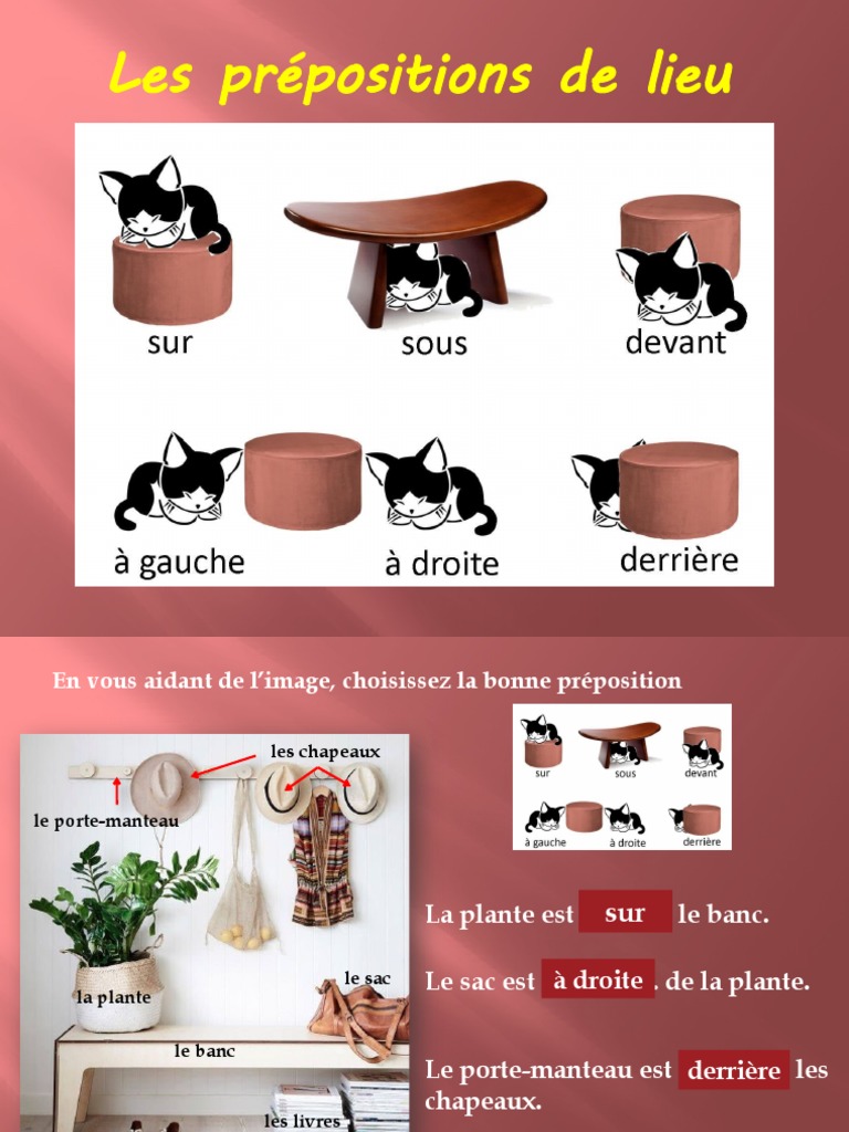 Les Prépositions de Lieu | PDF