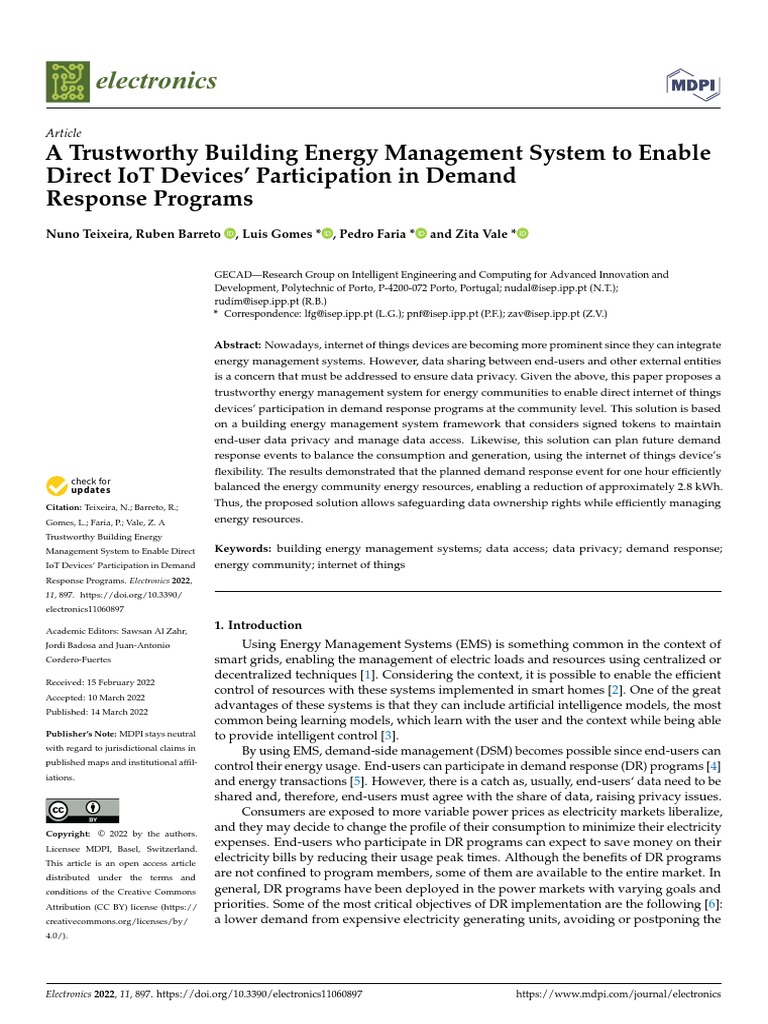 A Trustworthy Building Energy Management System To Enable | PDF ...