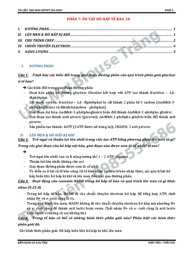 7.1. On Tap Ho Hap - 10 - PT | PDF