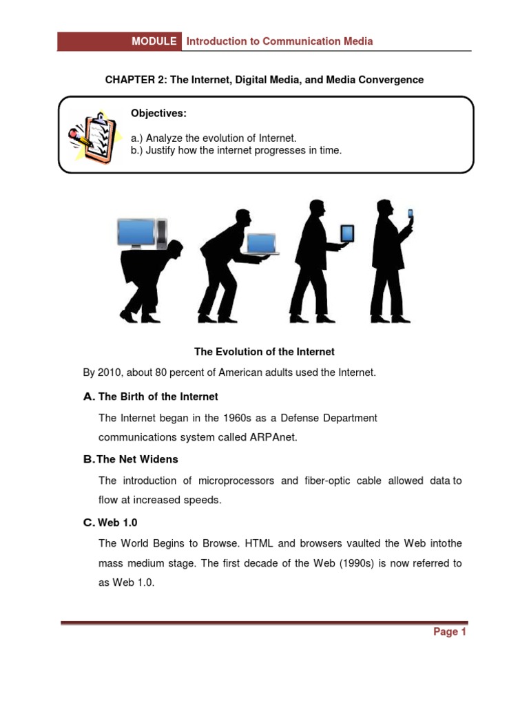 MODULE CHAPTER 2-The Internet, Digital Media, and Media Convergence ...